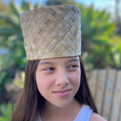 6” Lauhala Helmet Band with Velcro – Atelier Kīhāpai