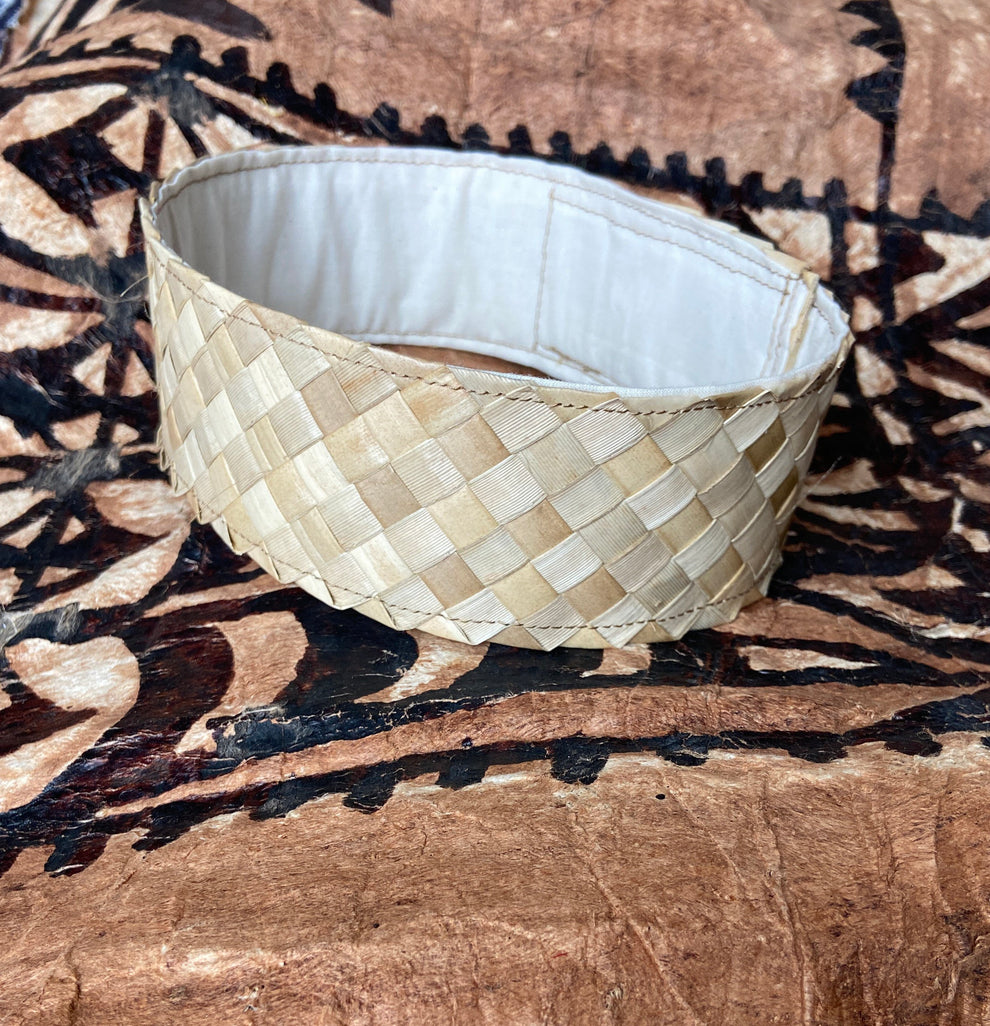 6” Lauhala Helmet Band with Velcro – Atelier Kīhāpai